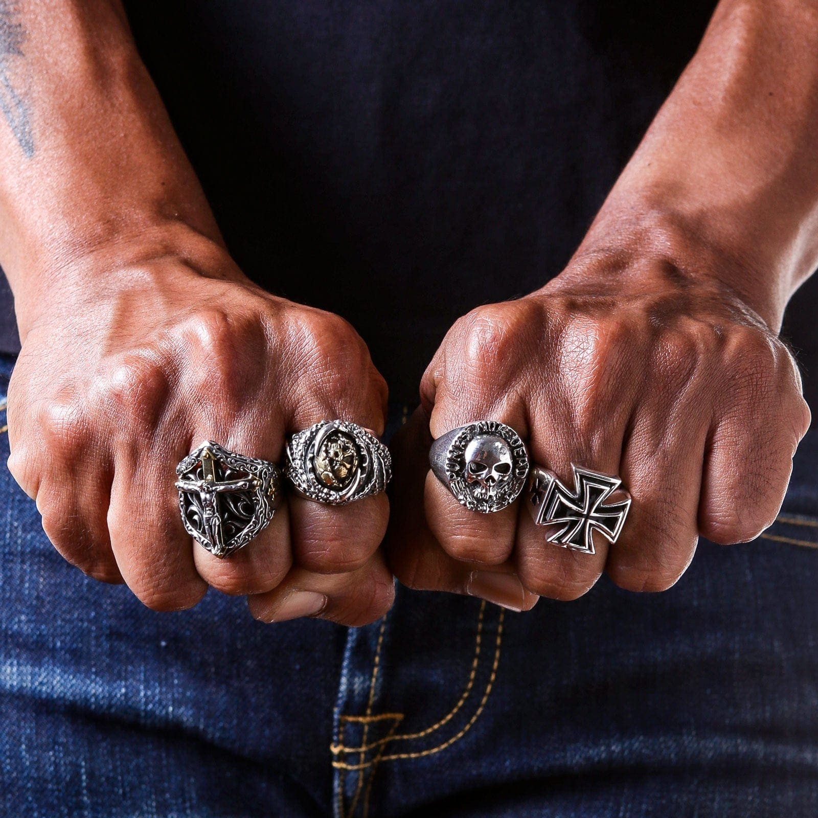 Christian Rings — Sterling Silver & Gold | Bikerringshop